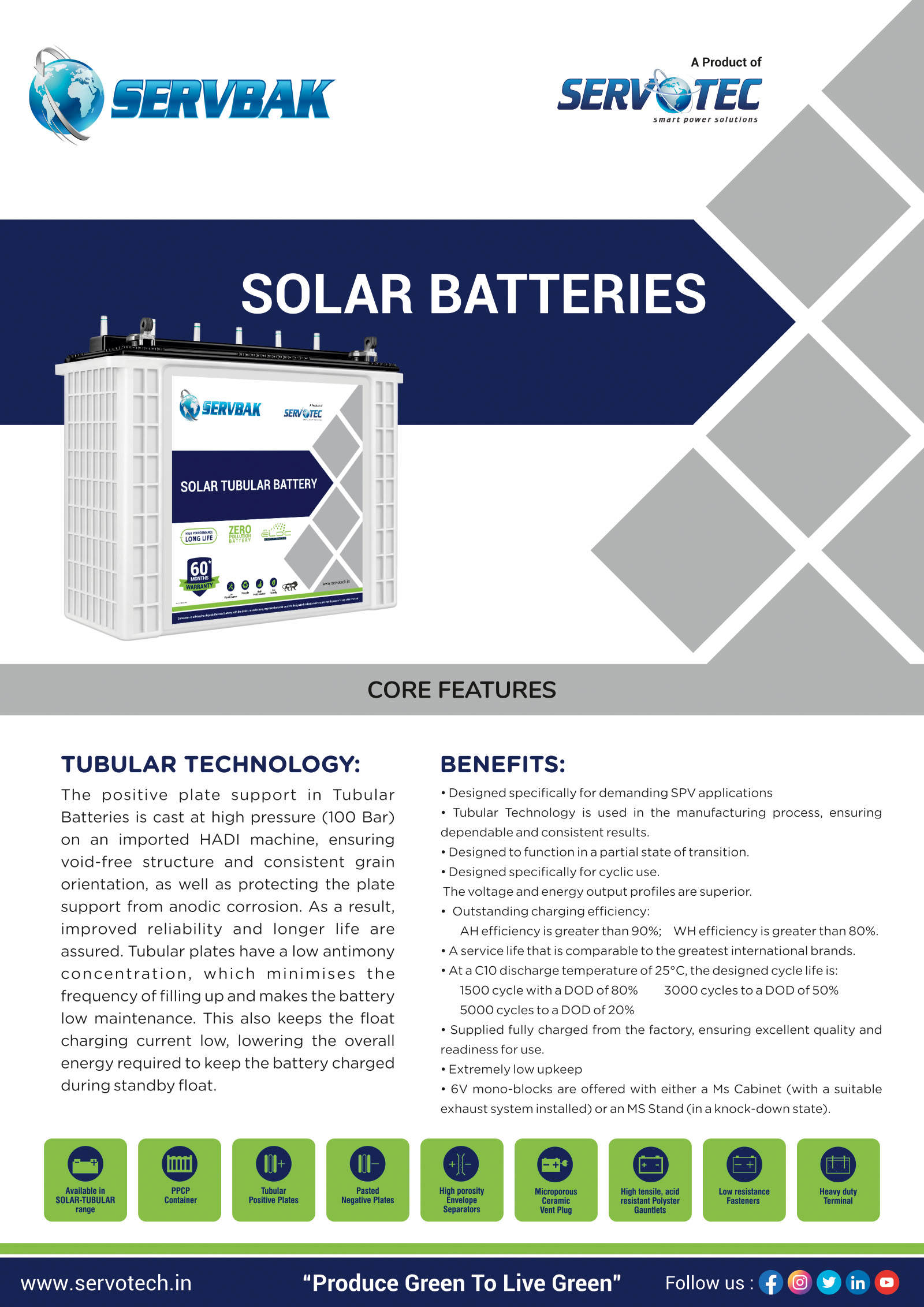 SOLAR BATTERIES